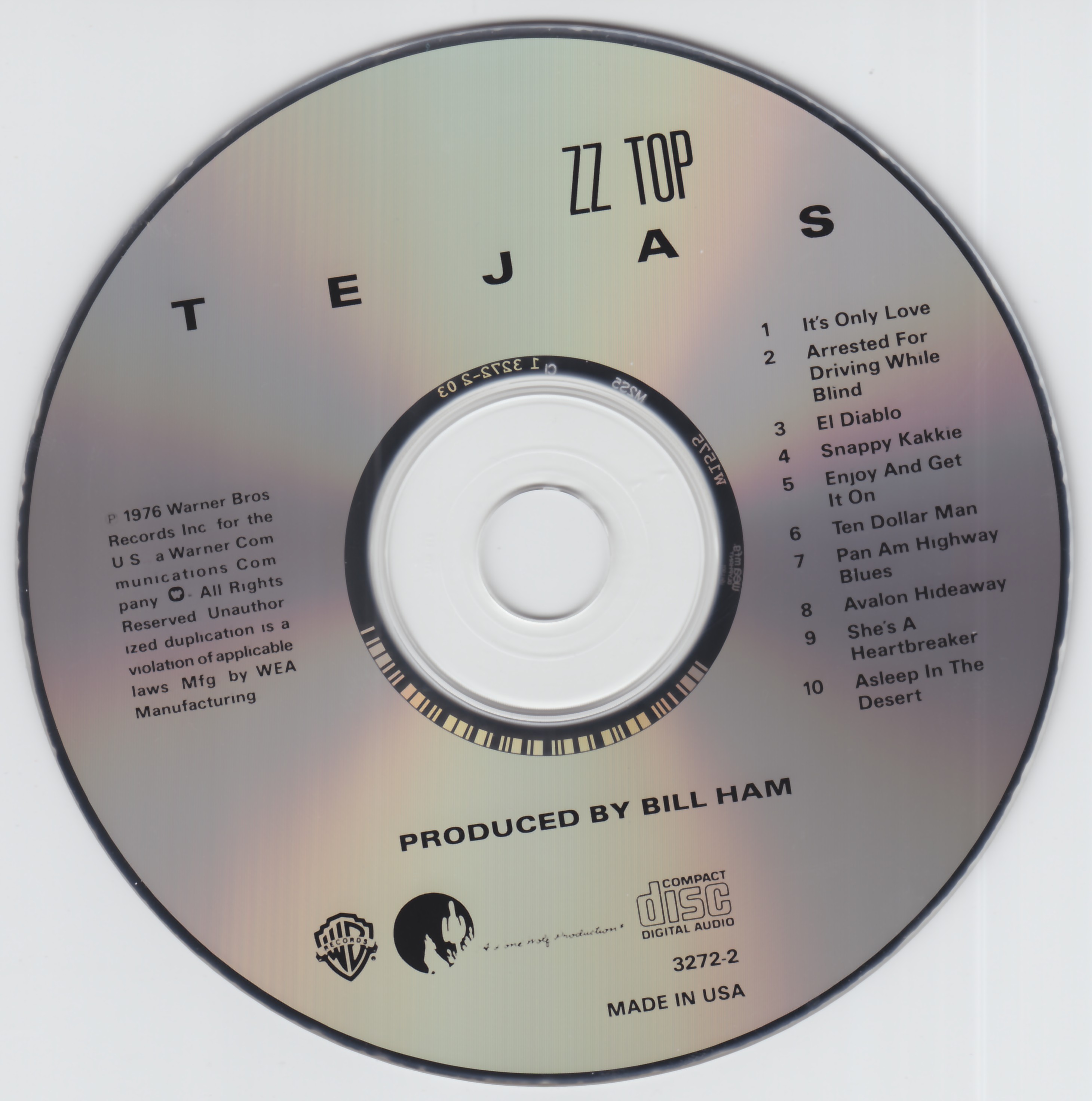 ZZ Top Tejas : CD US | CD Covers | Cover Century | Over 1.000.000 Album ...